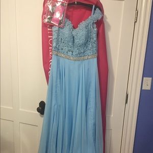 Dresses | Light Blue Prom Dress | Poshmark